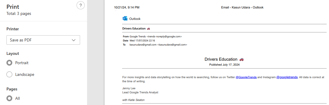How to Save Gmail/Outlook/Yahoo Mail as a PDF?