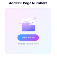 ONEPDF - Add Page Numbers to PDF